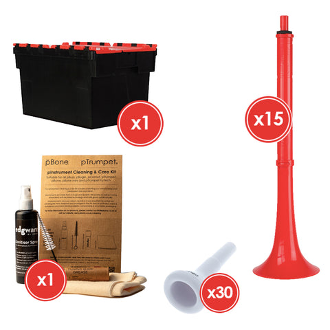 pBuzz plastic extendable starter instrument - 15 pack | Chamberlain Music